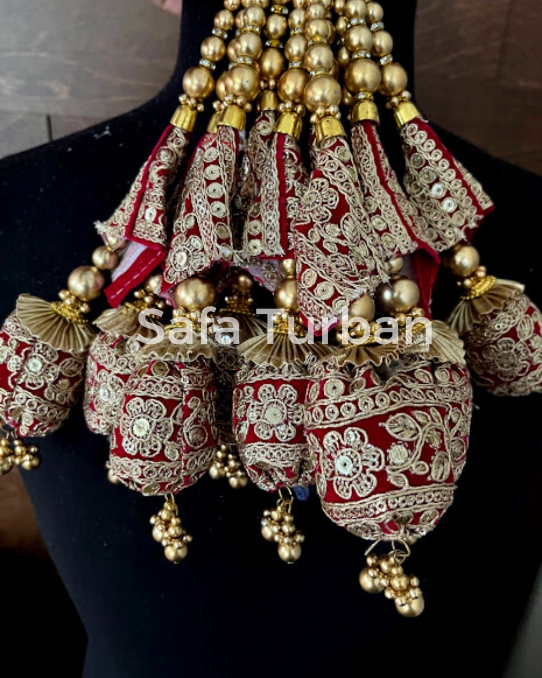 Golden- Handmade Latkan, Stylish Heavy Long for Lehenga, Chunni Border ...