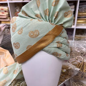 Indian Wedding- Hindu Safa With Velcro for Baraati/family Members, Safa ...