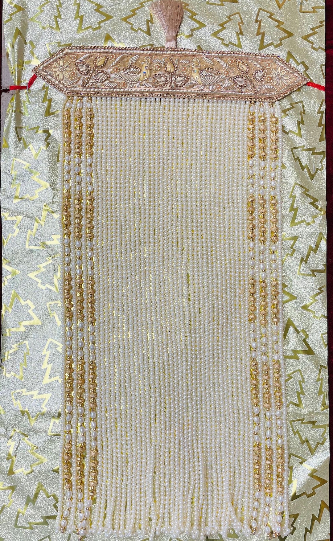 Indian Groom Sehra- Indian Wedding Accessories- Rose Gold Sehra With ...