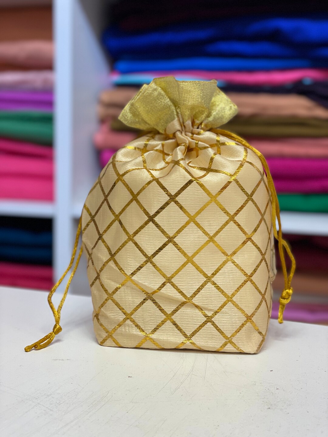 Indian Wedding Large Size Desi Mithai/ Bhaji/ladoo Bag Potli - Etsy