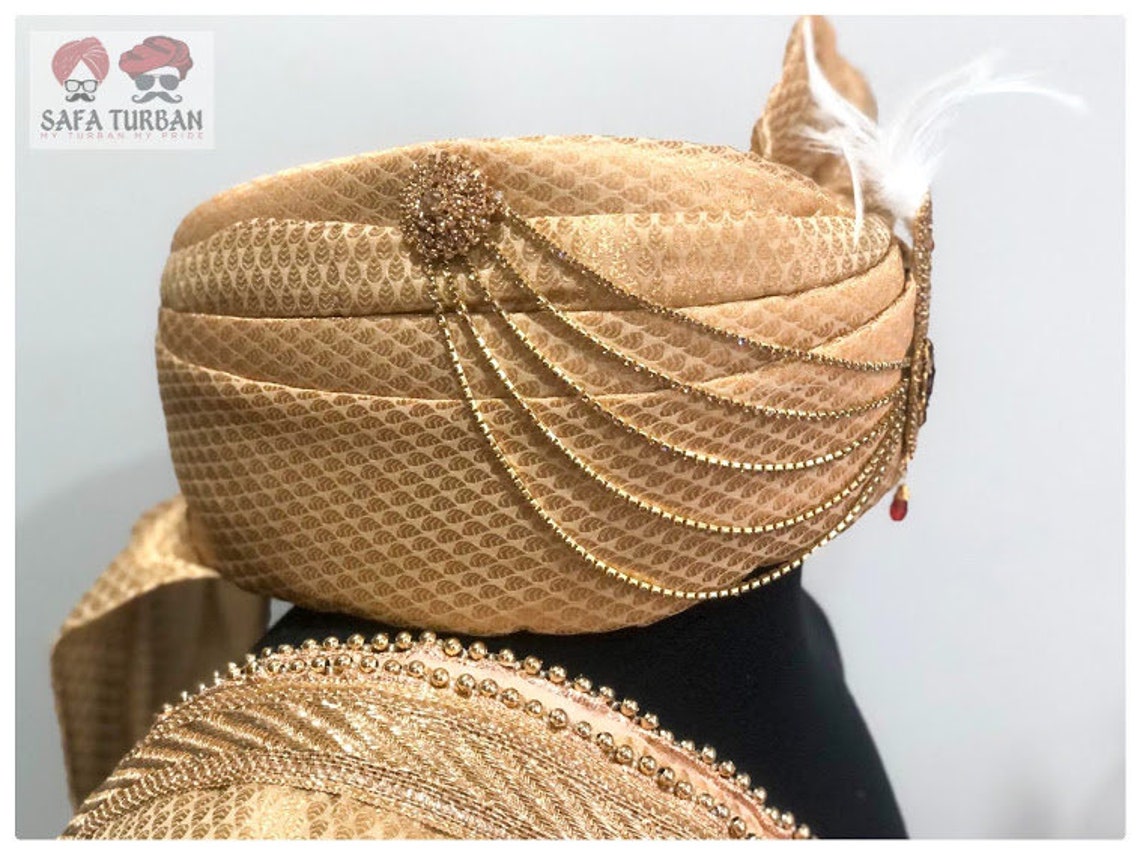 Indian Wedding Groom Head Safa Turban/Pagdi/Headwrap for Dulha | Etsy
