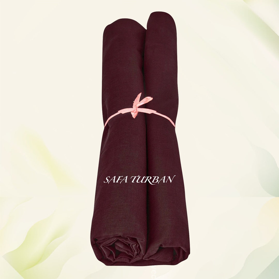 Sikh Turban- Wine (full Voile and Rubia(medium)/half and Half Voile ...