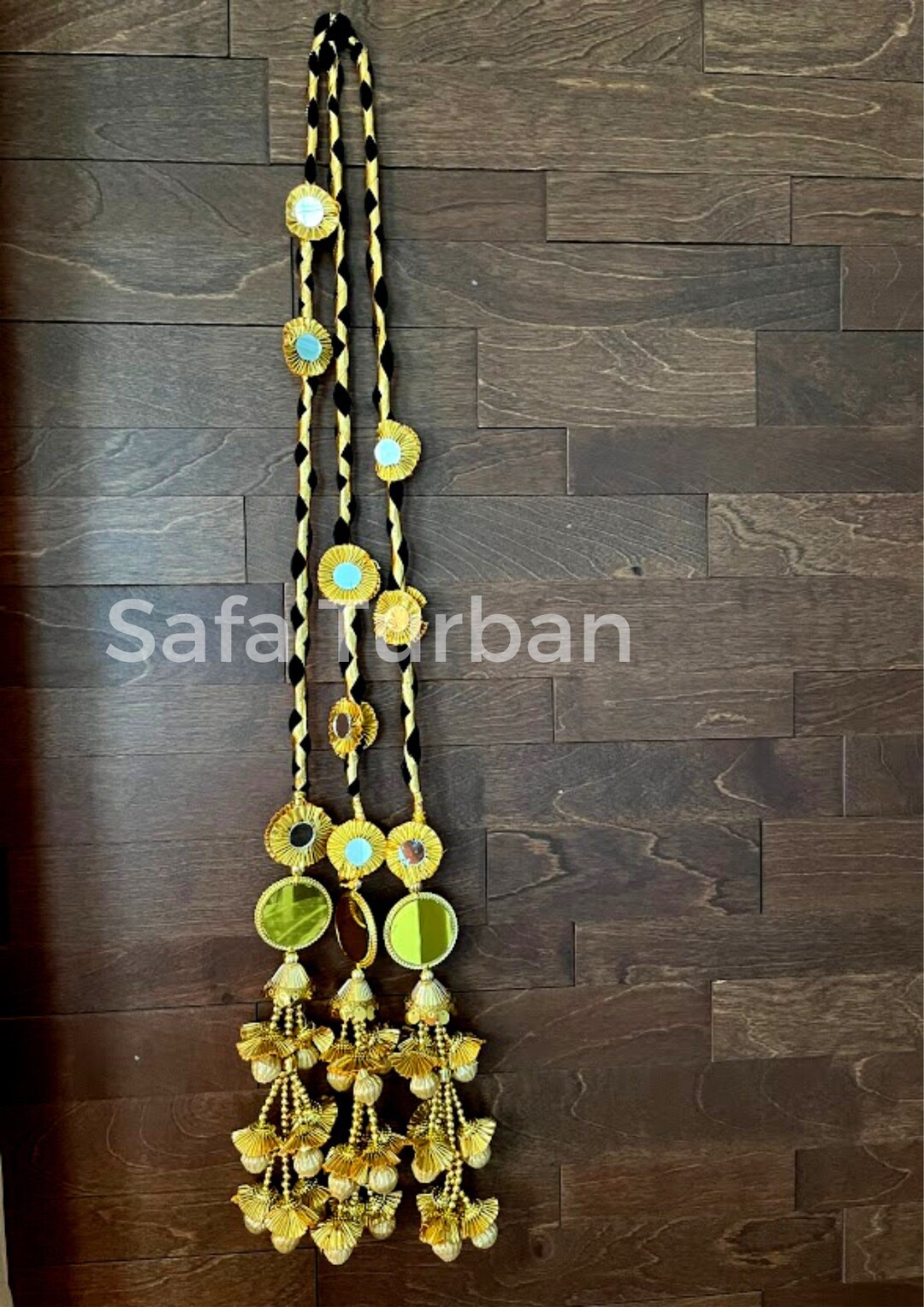 Punjabi Golden Colour Fabric Parandi Tassles Hair Extensions - Etsy