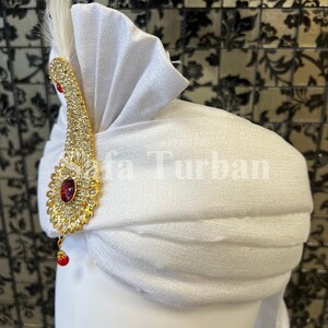 Tamil Hindu Wedding- Wedding Thalapa/turban for Groom and Tholan (ivory ...