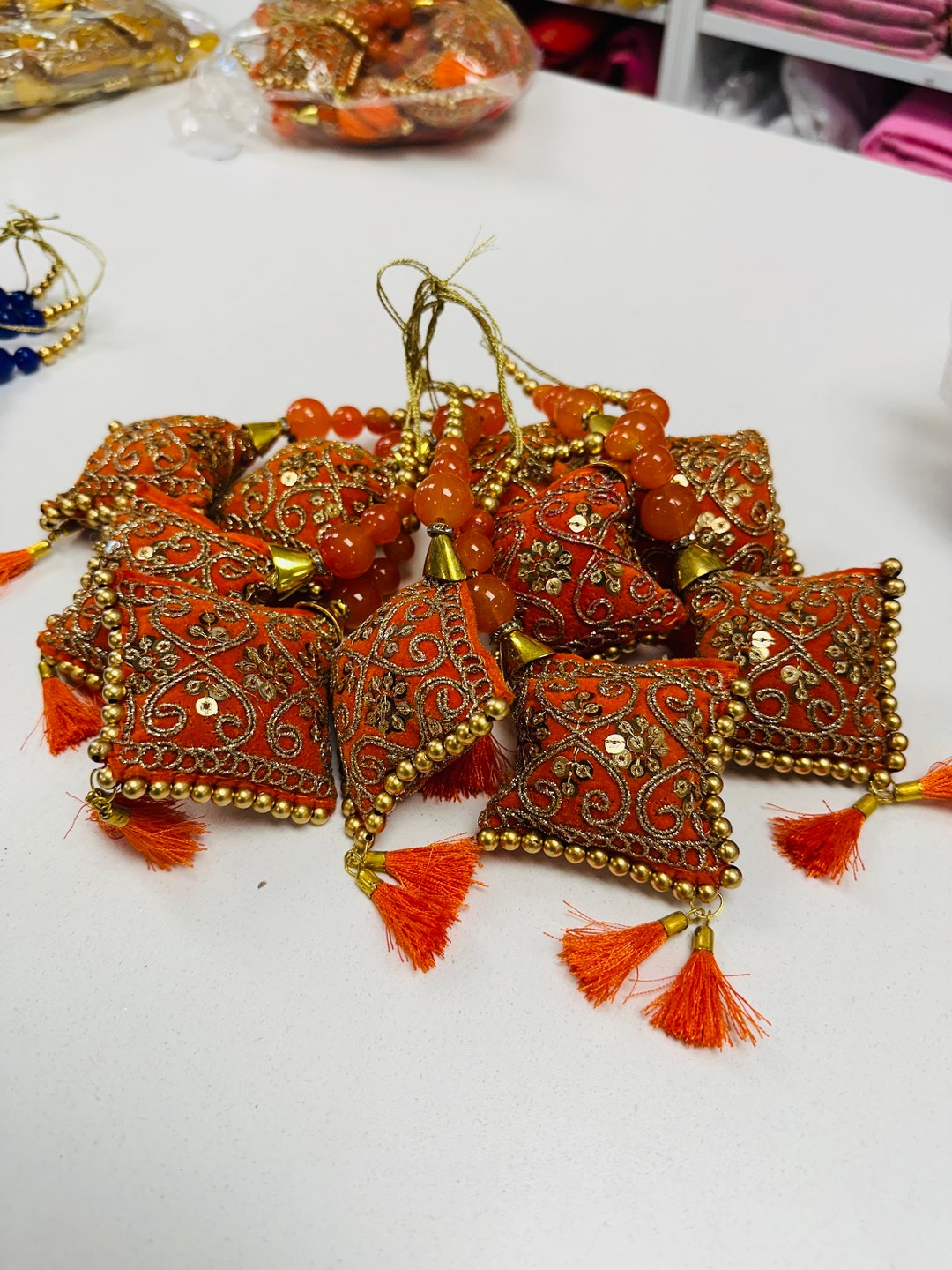 Beautiful Handmade Latkan, Stylish Heavy Long for Lehenga, Chunni ...