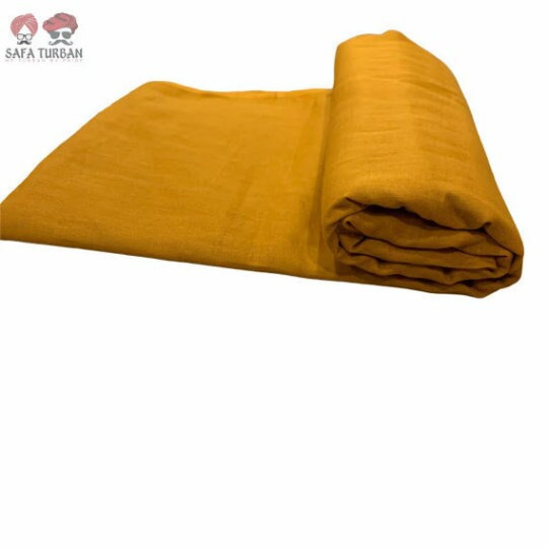 Sikh Turban- Mustard (full Voile and Rubia(medium)/half and Half Voile ...
