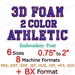 3D Foam Block Embroidery Font, 3D Puff Foam Block BX Font, Monogram ...