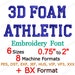 Mark 3D Embroidery Font. Machine Embroidery 3D Puff Alphabet. BX Format ...