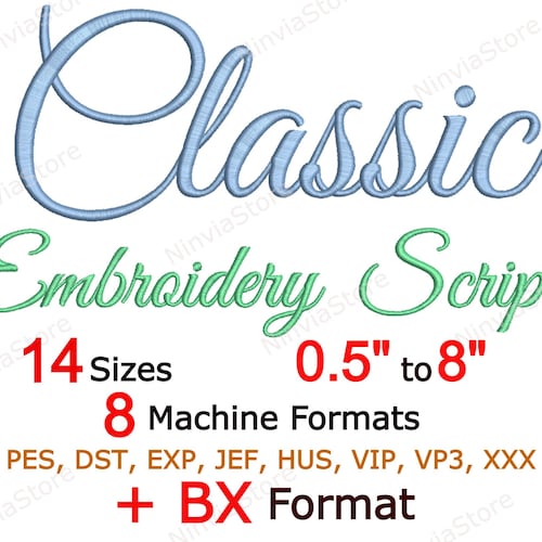 Stephanie Script Machine Embroidery Font Monogram Alphabet 3 - Etsy