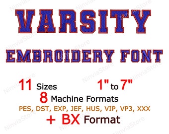 Embroidery Font 2 Color - Etsy