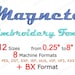 Magneto Embroidery Font, BX Font for Embroidery, PES Monogram Font ...
