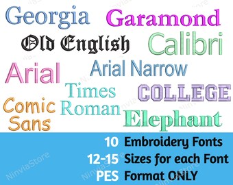 PES Script Embroidery Font Bundle, Machine Embroidery Font Pe Monogram ...