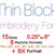 15 BX Block Embroidery Fonts Bundle, Machine Embroidery Font BX ...