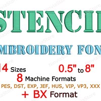 Native BX Font Army Rust - Bx Font - Native Bx Font - Embroidery Font ...