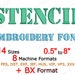 Native BX Font Army Rust - Bx Font - Native Bx Font - Embroidery Font ...