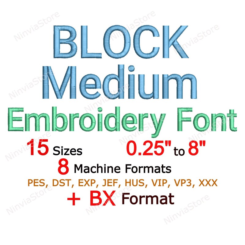 Plain Block Fonts - Etsy