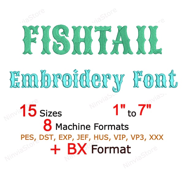 Fishtail Font - Etsy