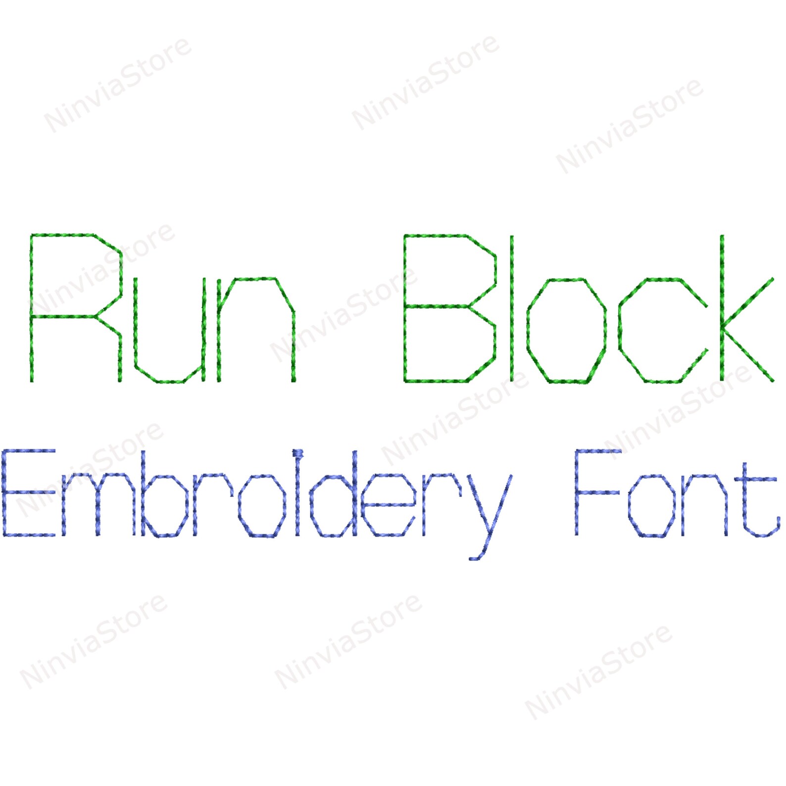 Run Block Embroidery Font Block BX Font Monogram Alphabet | Etsy