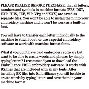 Gothic Embroidery Font, Alphabet PES Font for Embroidery, Machine ...