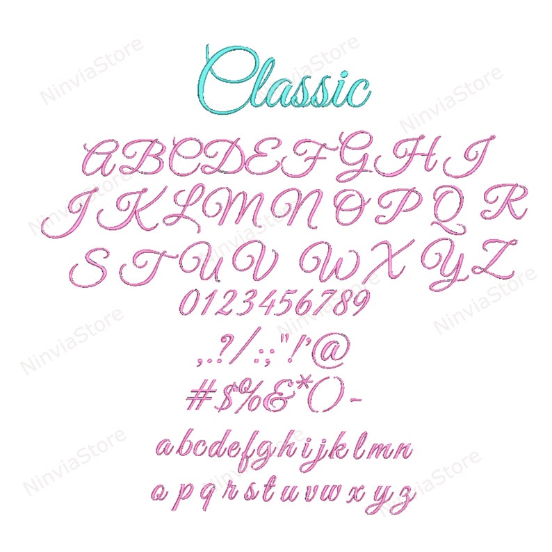 PES Script Embroidery Font Bundle Machine Embroidery Font Pe - Etsy