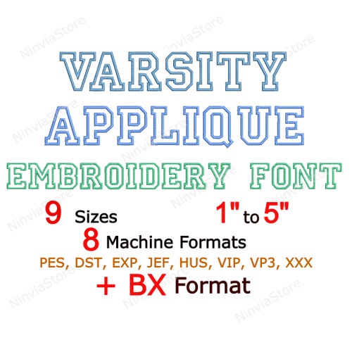 College Embroidery Font Monogram BX Font Machine Embroidery - Etsy