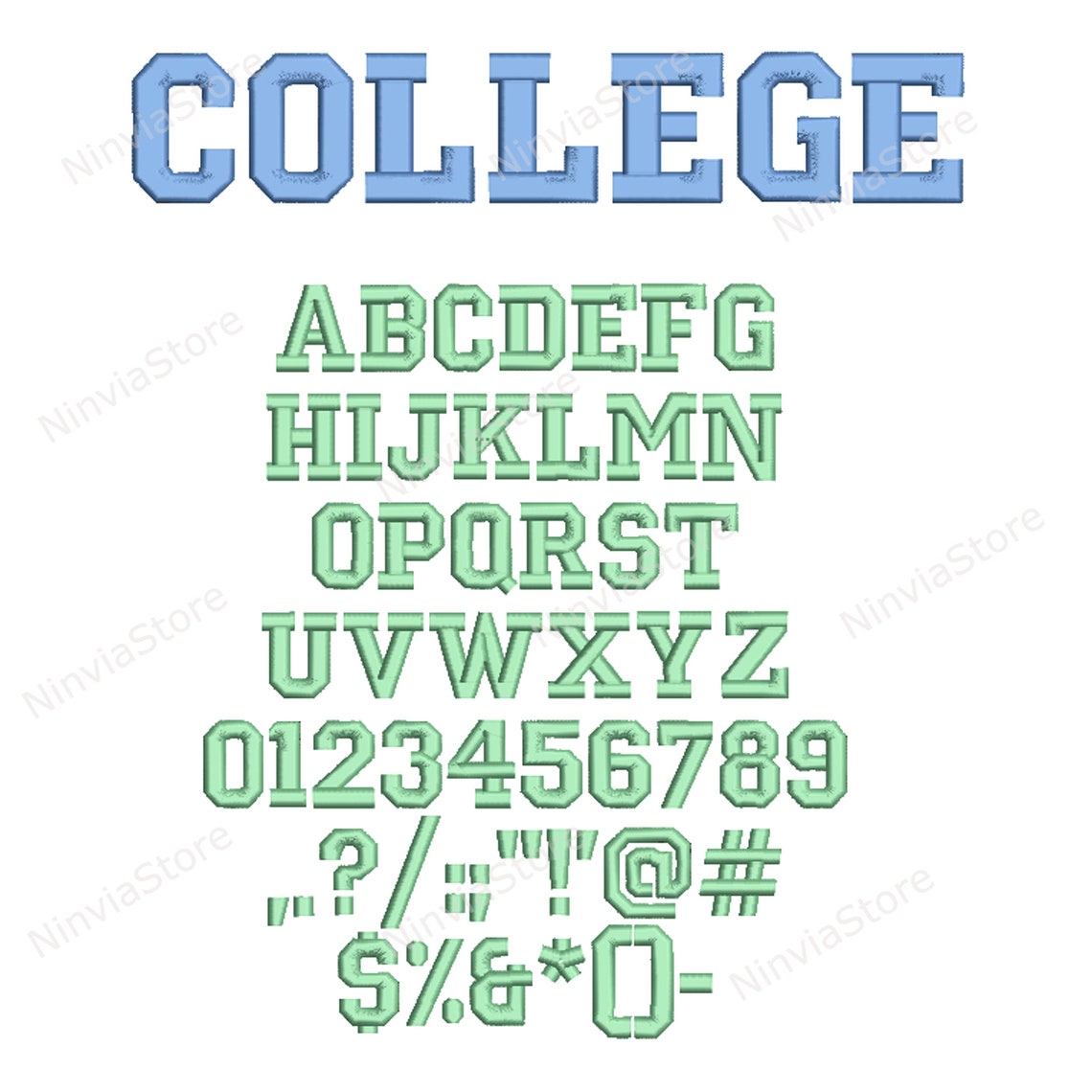 VP3 Embroidery Font Bundle, Machine Embroidery Font VP3, Monogram ...