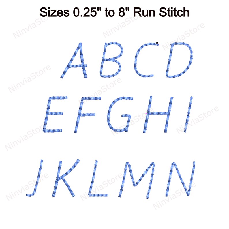Run Script Embroidery Font Run Stitch BX Font Pe Font for - Etsy