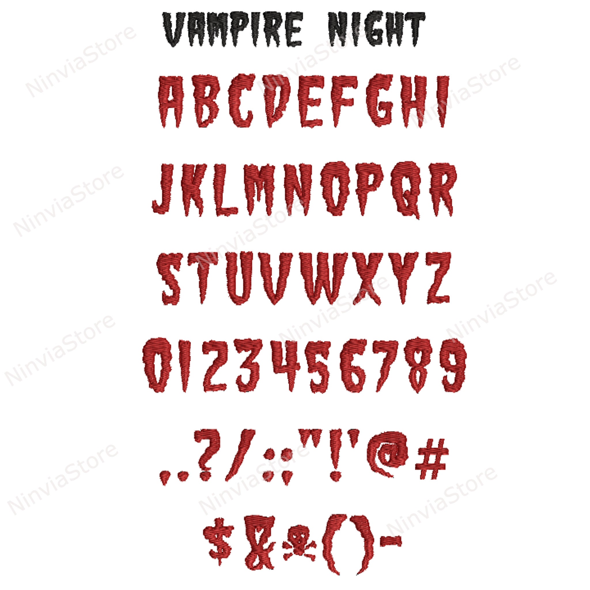 Halloween DST Embroidery Font Bundle Kids Font Dst Machine - Etsy