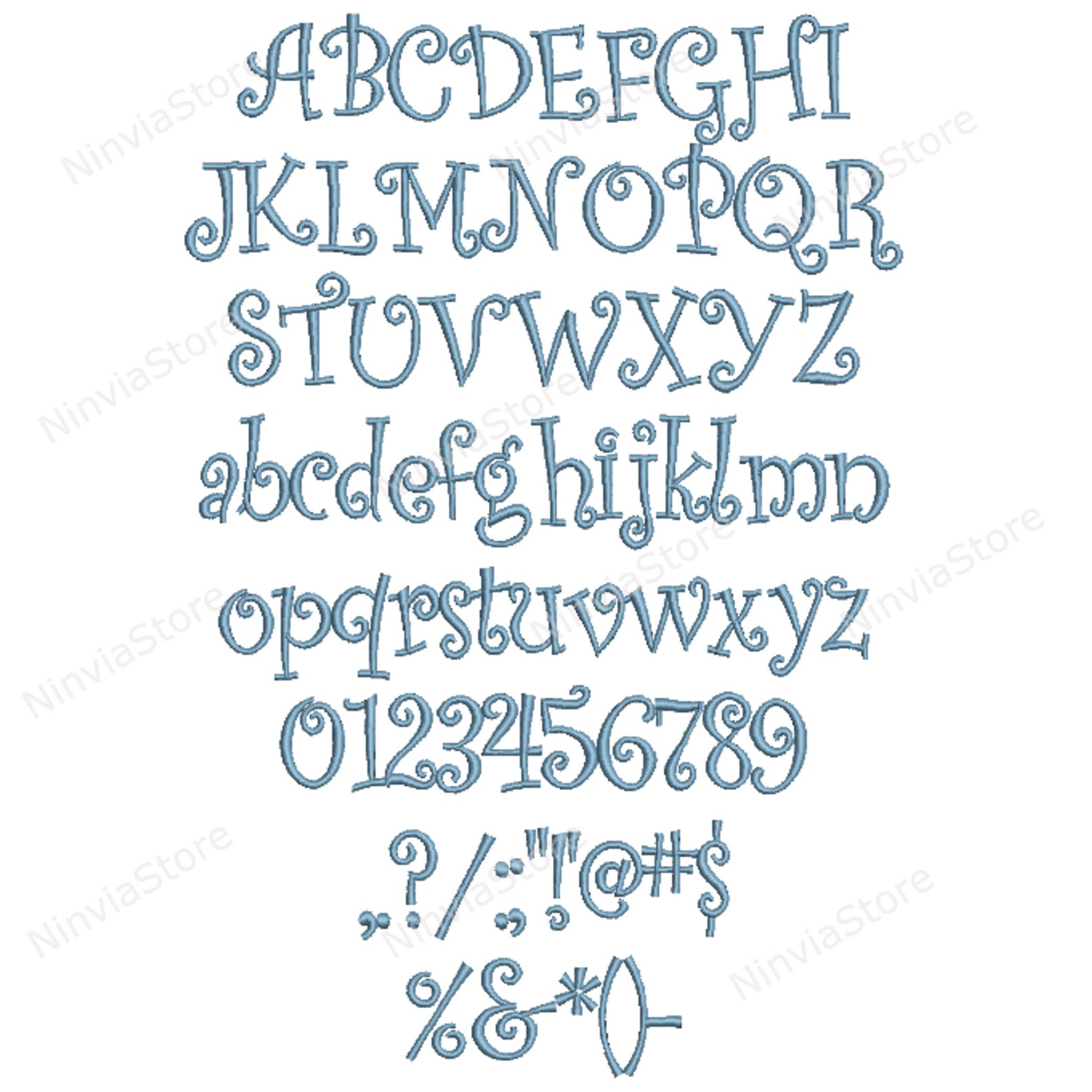 DST Embroidery Font Bundle Script Font DST Alphabet Machine | Etsy