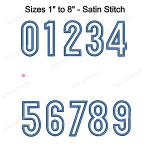 Narrow Block Applique Embroidery Font, Machine Embroidery Design ...