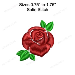Rose Machine Embroidery Design, Rose Flower Machine Embroidery, Rose ...