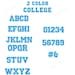 7 BX Two-color Embroidery Fonts Bundle, Machine Embroidery Font BX ...