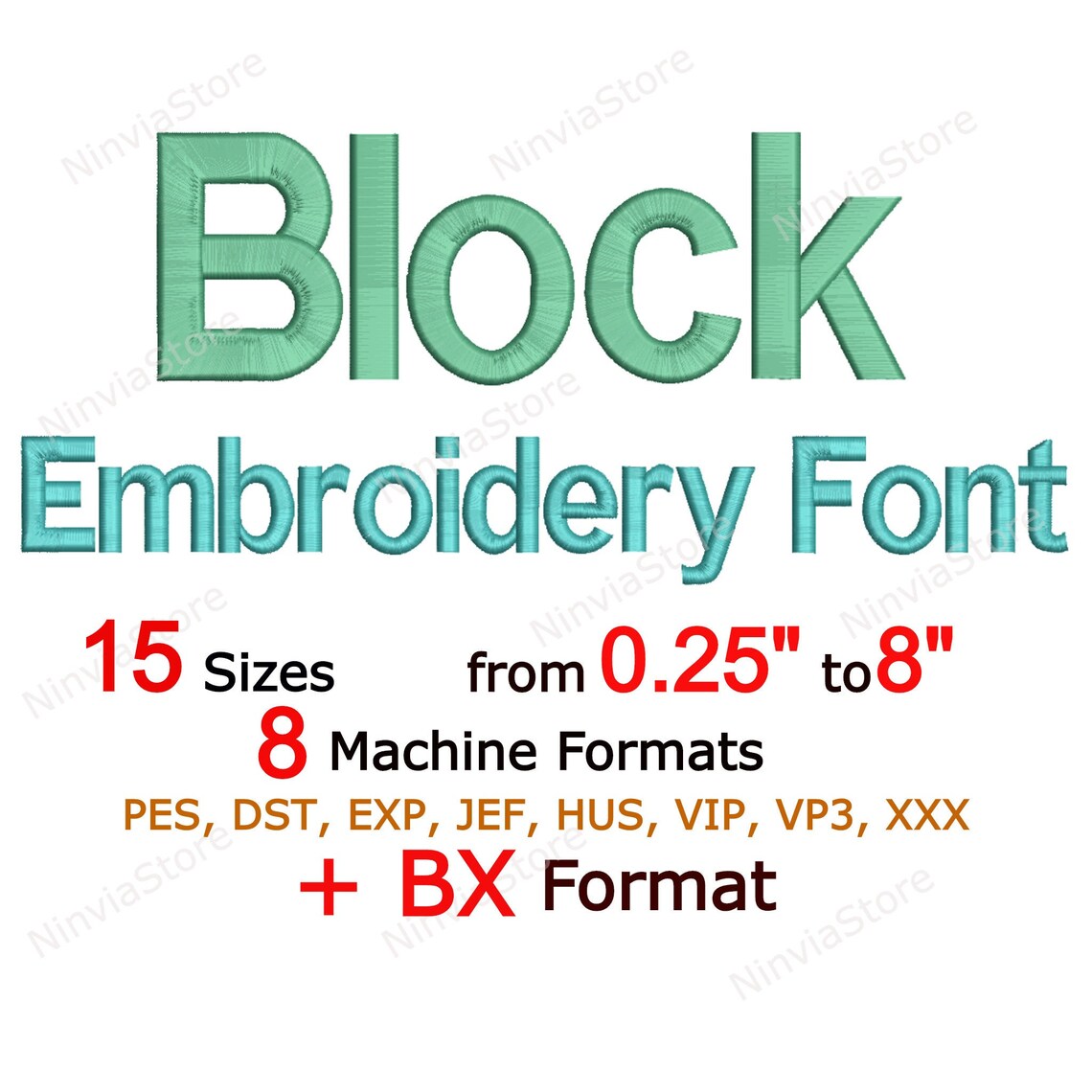 Block Embroidery Font Block BX Font Monogram Alphabet | Etsy Australia