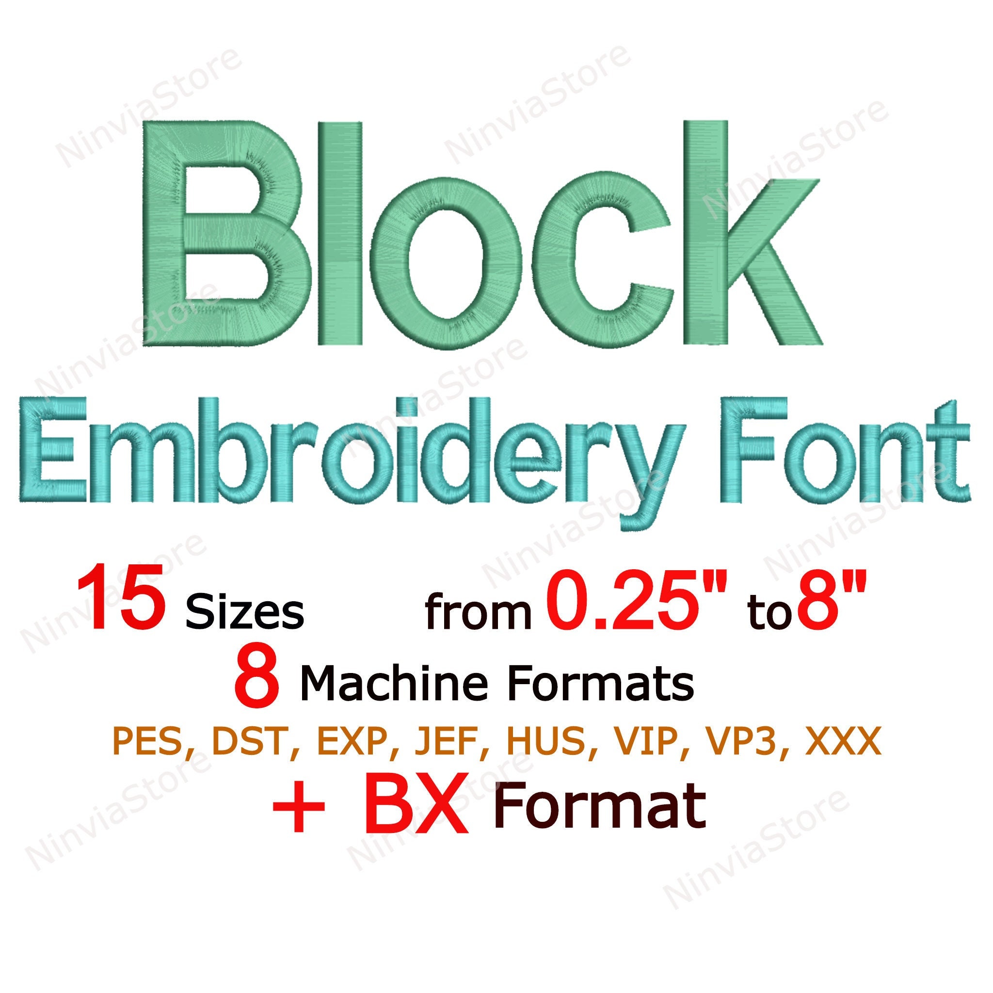 Block Embroidery Font Block BX Font Monogram Alphabet | Etsy Australia