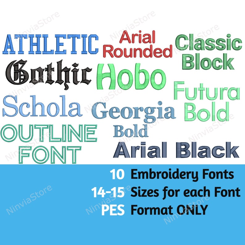 PES Embroidery Font Bundle Machine Embroidery Font Pe Small - Etsy