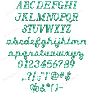 DST Embroidery Font Bundle Script Font DST Alphabet Machine | Etsy