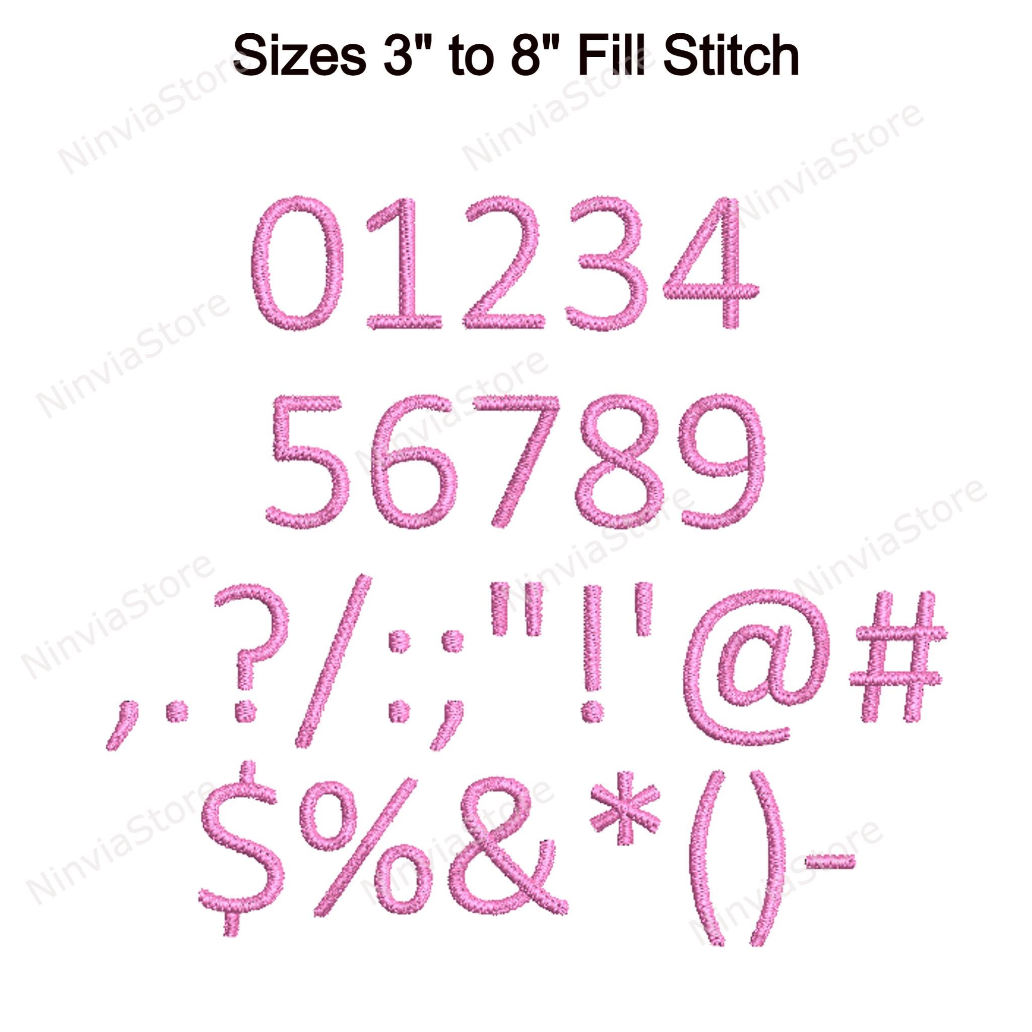 Calibri Light Embroidery Font, Machine Embroidery Design, Monogram BX ...