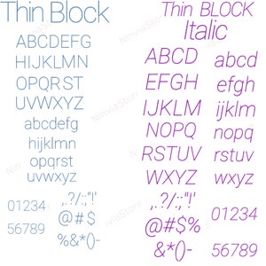 15 BX Block Embroidery Fonts Bundle, Machine Embroidery Font BX ...