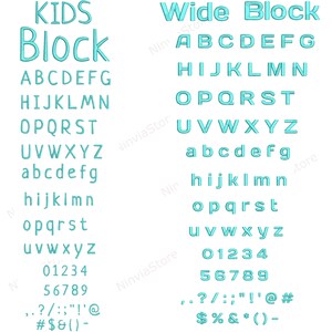 15 BX Block Embroidery Fonts Bundle, Machine Embroidery Font BX ...