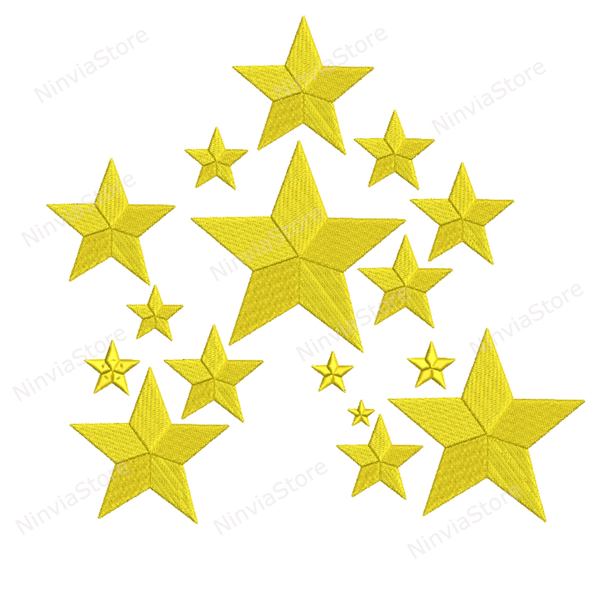 Star Embroidery Design, Star Machine Embroidery, Christmas, Star ...