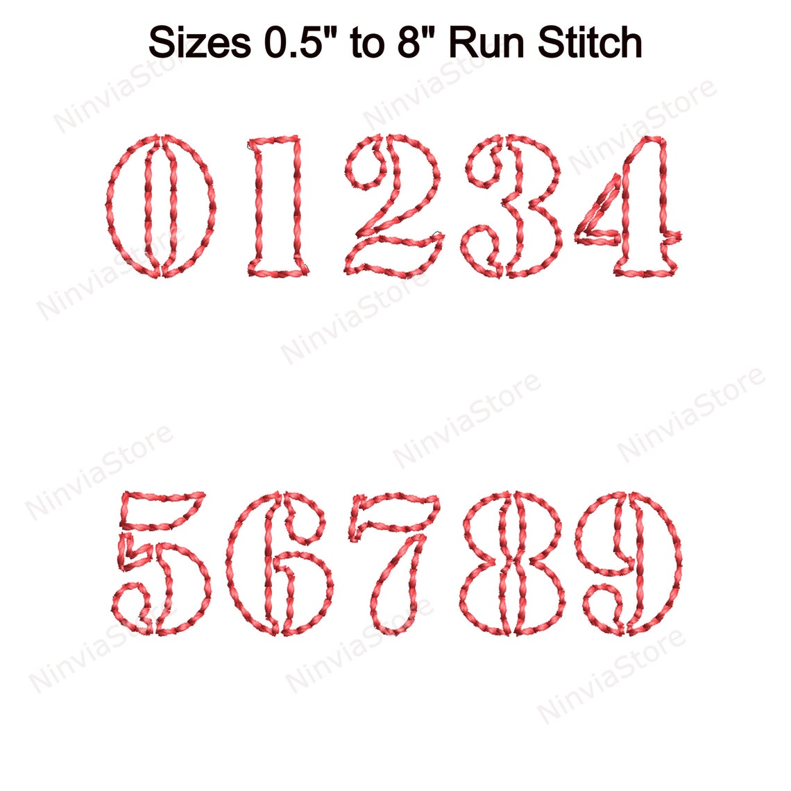 Stencil Run Outline Embroidery Font Run Stitch Pe Font for - Etsy