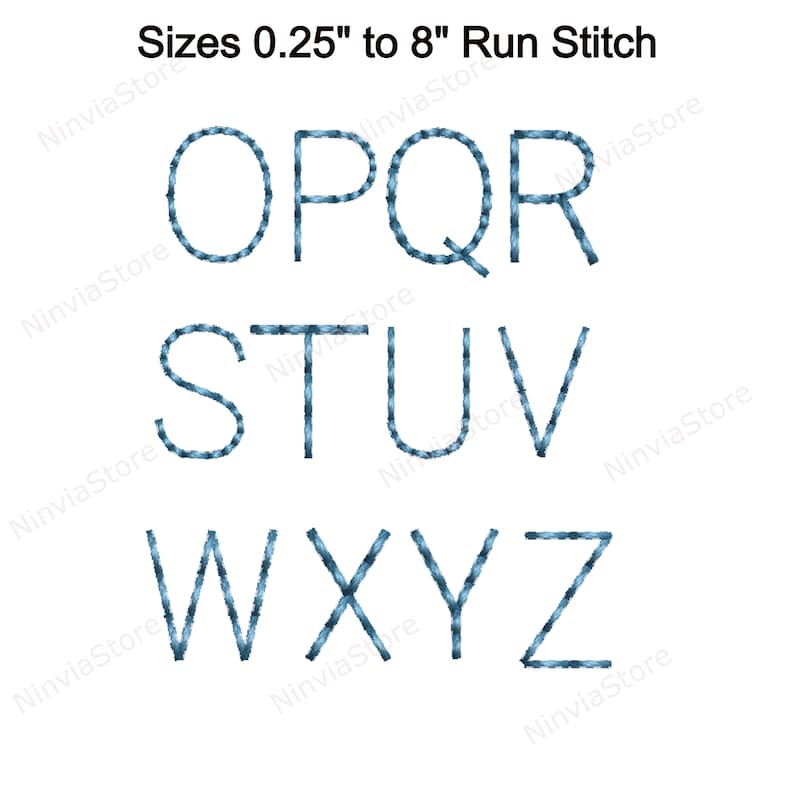 Run Block Embroidery Font Block BX Font Monogram Alphabet - Etsy