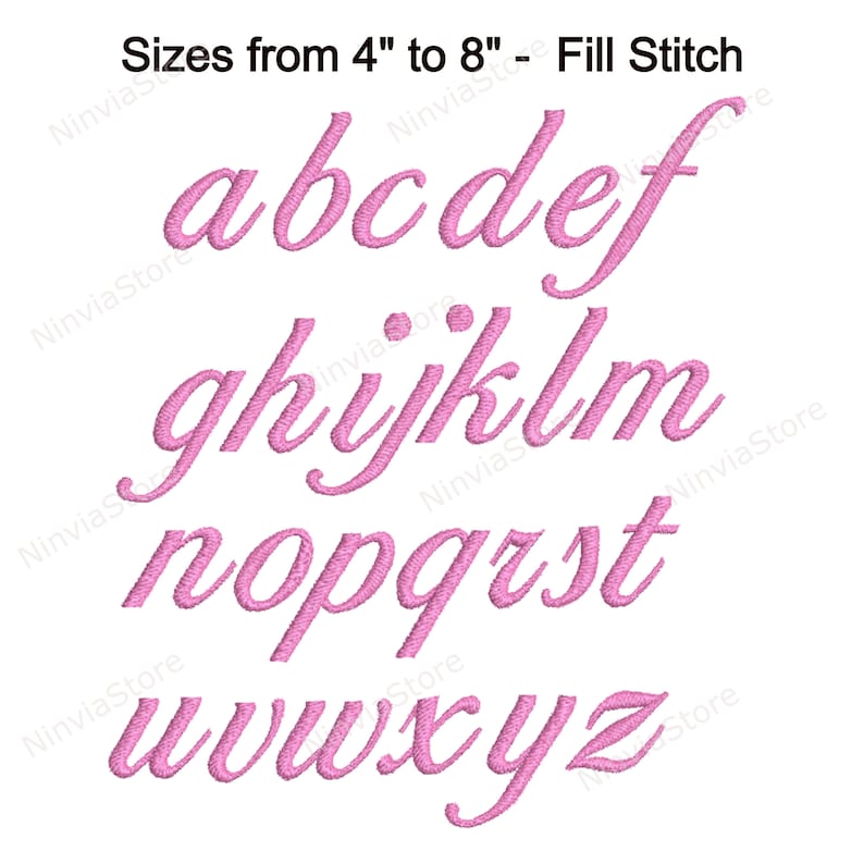 Ballantines Script Embroidery Font PES Monogram Font Pe - Etsy