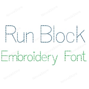 Run Block Embroidery Font, Block BX Font, Monogram Alphabet Machine ...