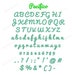 DST Embroidery Font Bundle, Script Font DST, Alphabet Machine ...