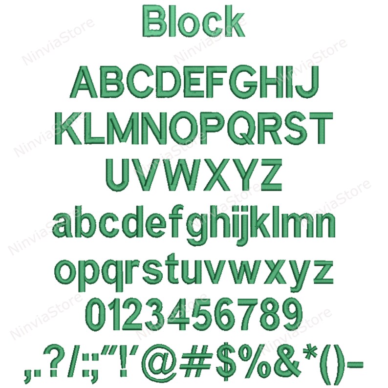 DST Embroidery Font Bundle Monogram Alphabet Embroidery | Etsy