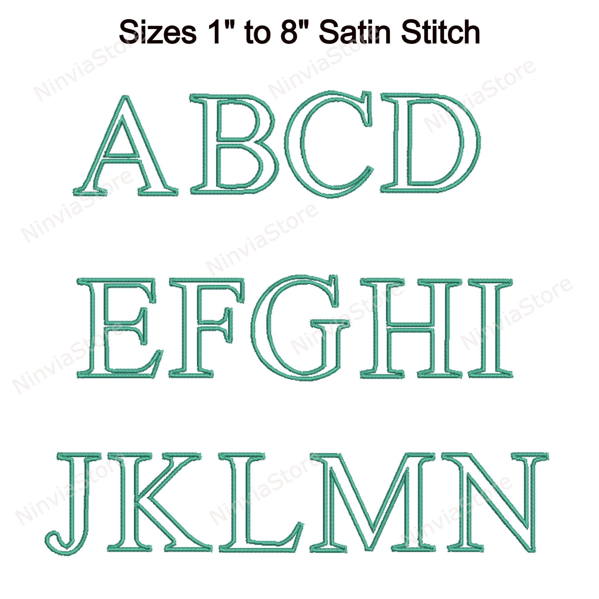 Times Roman Outline Embroidery Font BX, Alphabet Machine Embroidery ...