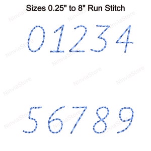 Run Script Embroidery Font, Run Stitch BX Font, Pe Font for Embroidery ...