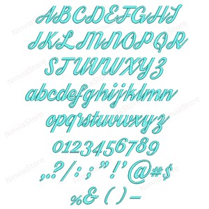 DST Embroidery Font Bundle Script Font DST Alphabet Machine | Etsy