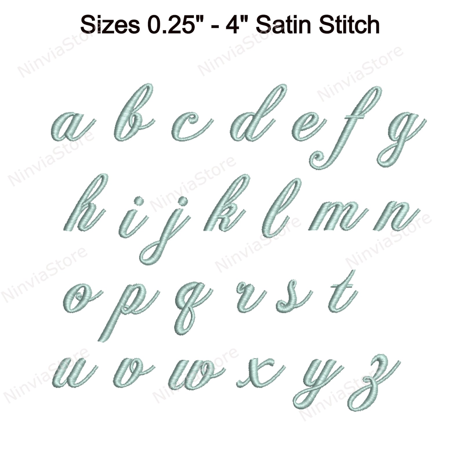 Moonlight Script Embroidery Font BX Font for Embroidery PES - Etsy